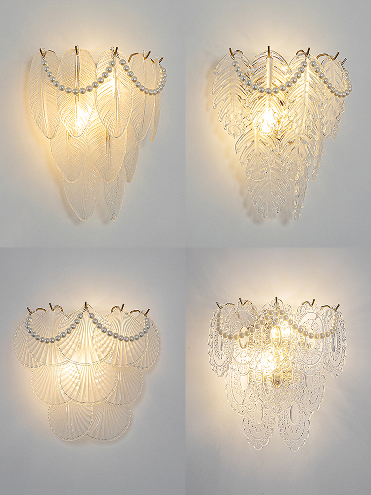 Luxury Crystal Pearl Wall Sconce - Wisuno Light-Fixture